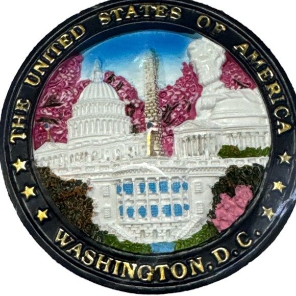 Other | Washington Dc Cherry Blossoms Usa Magnet Souvenir White House ...